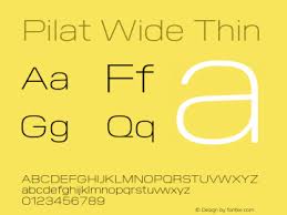 Pilat Wide Heavy Font | xFonts.pro