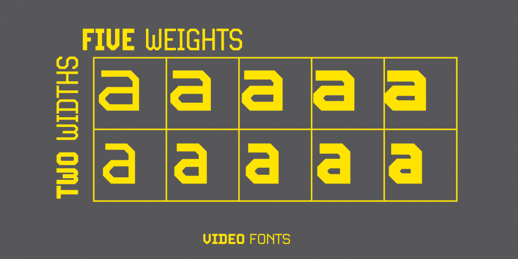 Video Cond Bold Font | xFonts.pro