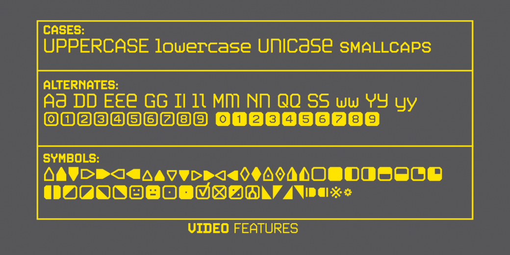 Video Cond Bold Font | xFonts.pro