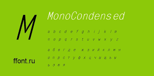 Mono Condensed Regular Font | xFonts.pro