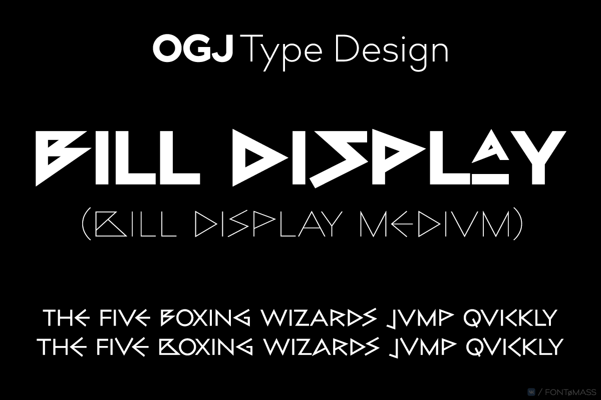 Bill Display Medium bold Font | xFonts.pro