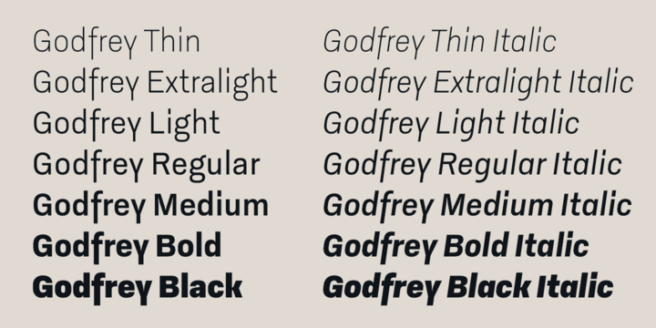 Godfrey Light Font | xFonts.pro