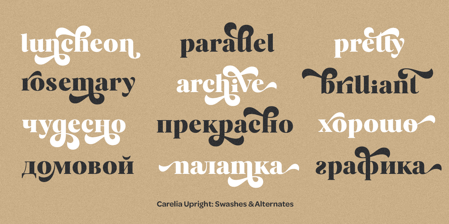 Carelia Font family | xFonts.pro