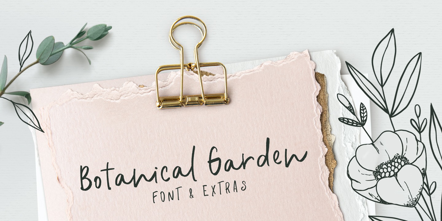 Botanical Garden Font family | xFonts.pro
