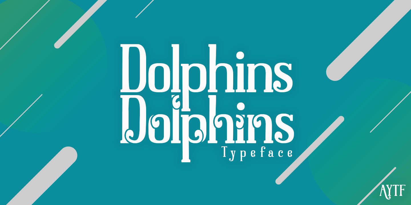 Dolphins Outline Font | xFonts.pro