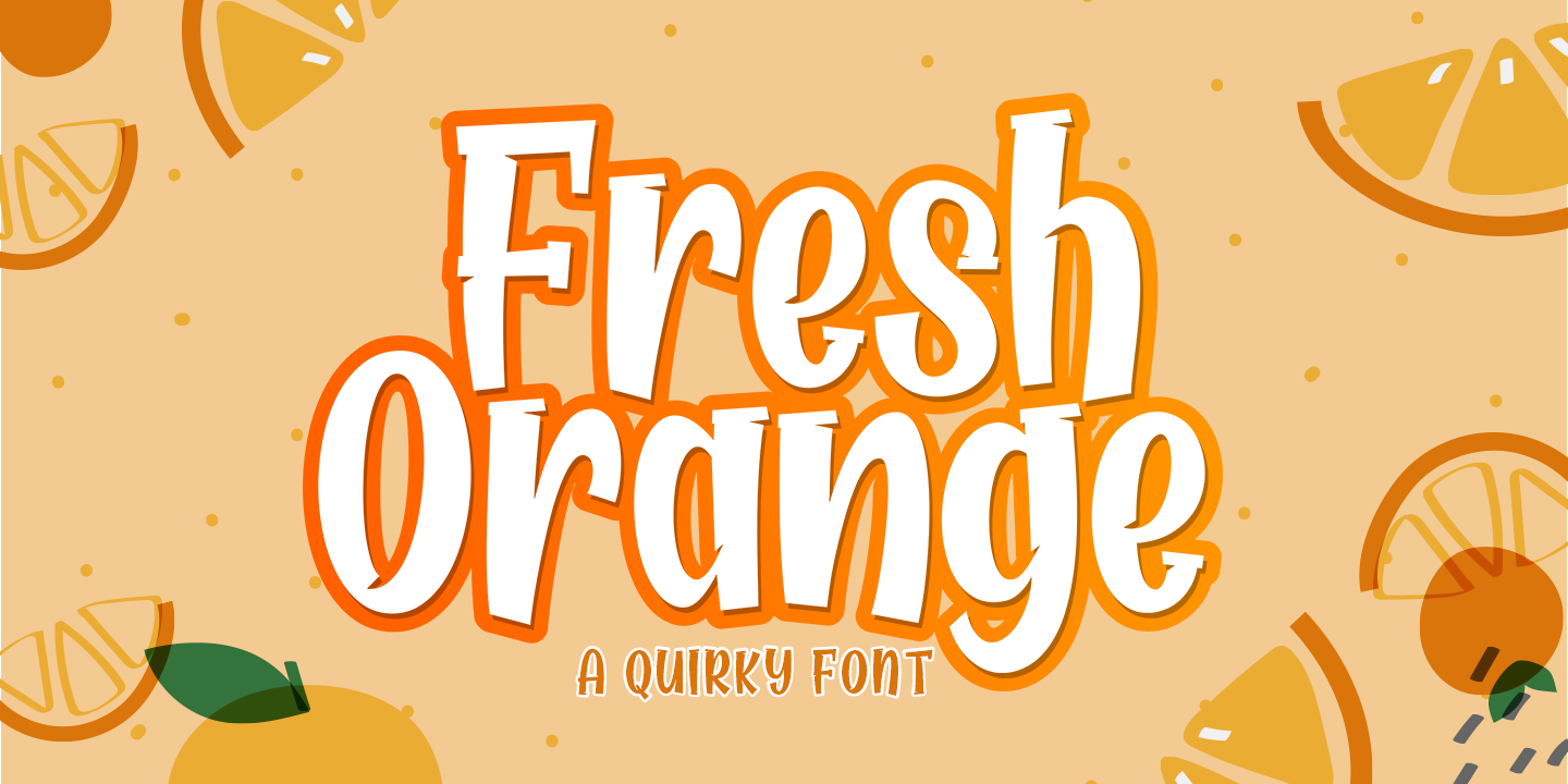 Fresh Orange Regular Font | xFonts.pro