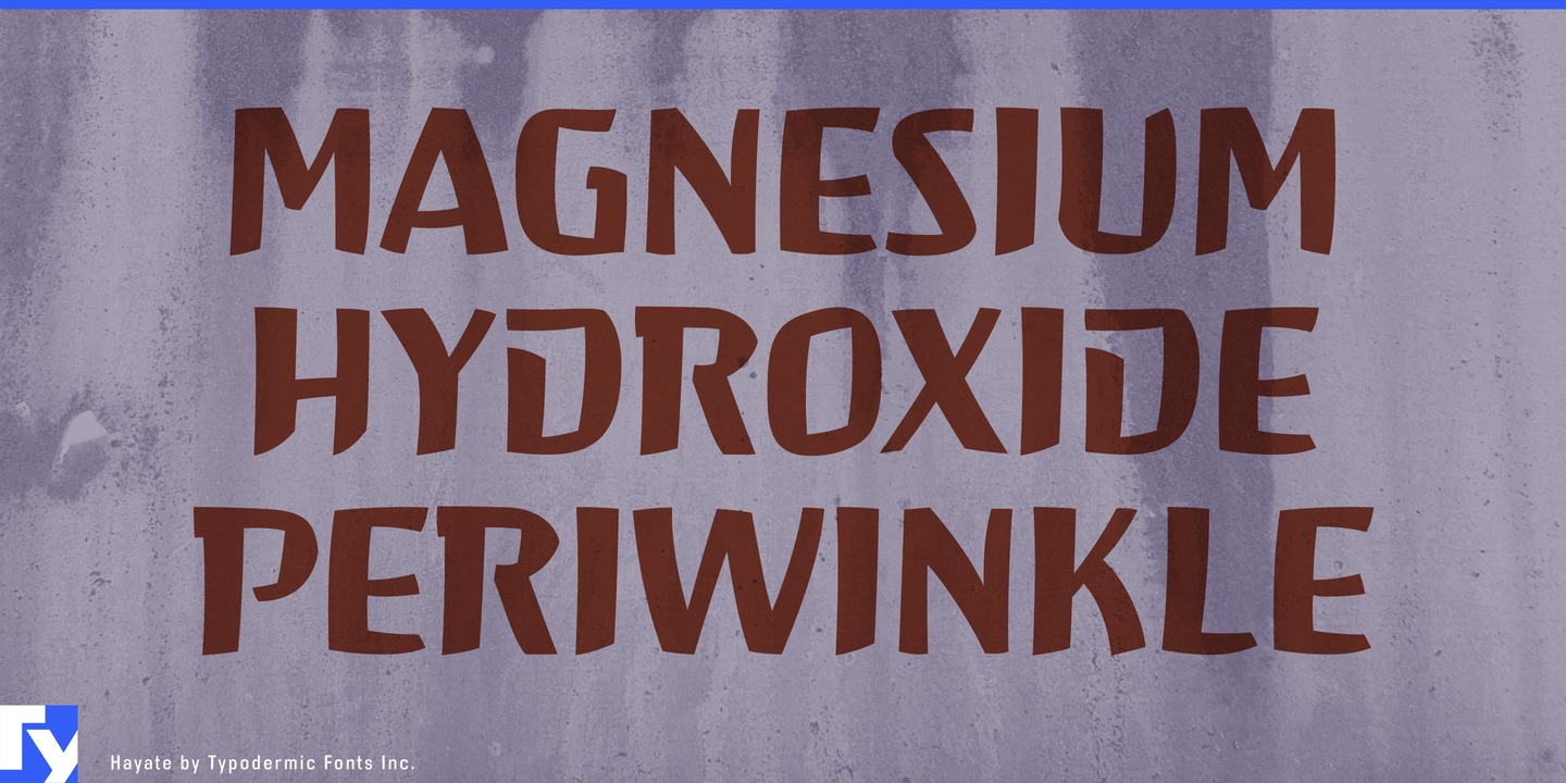 Hayate Regular Font | xFonts.pro
