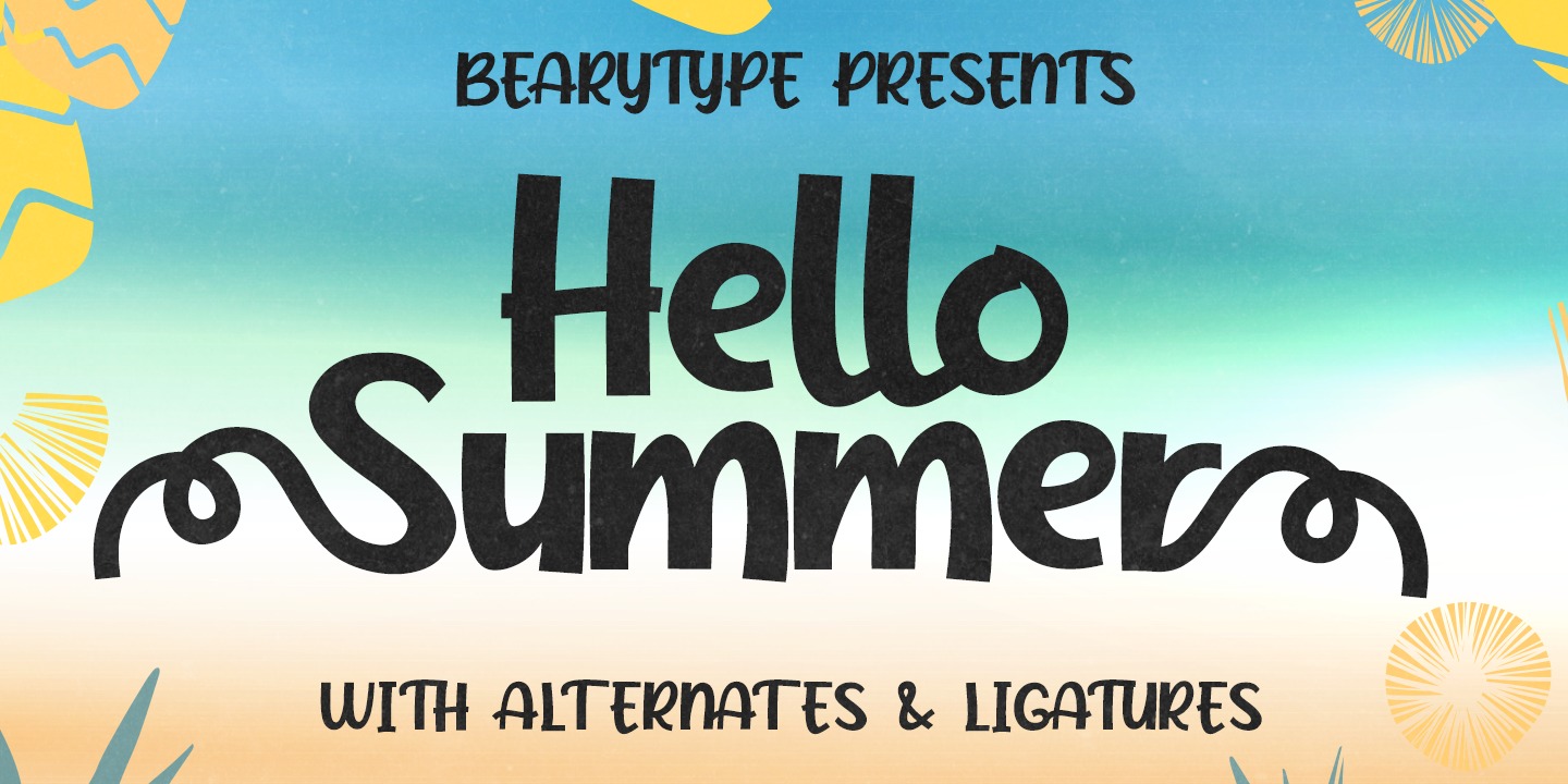 Hello Summer Regular Font | xFonts.pro