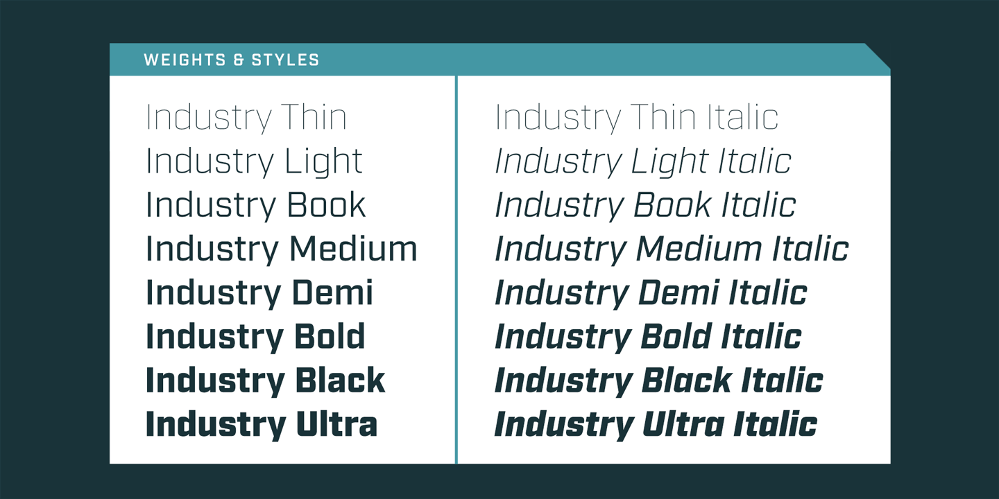 Industry Ultra Font | xFonts.pro