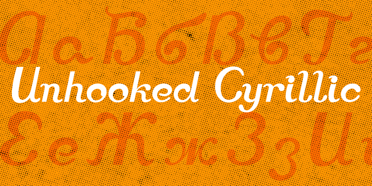 Unhooked Cyrillic Regular Font | xFonts.pro