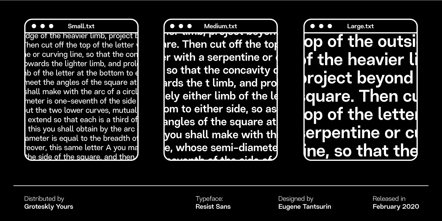 Resist Sans Display Regular Font | xFonts.pro