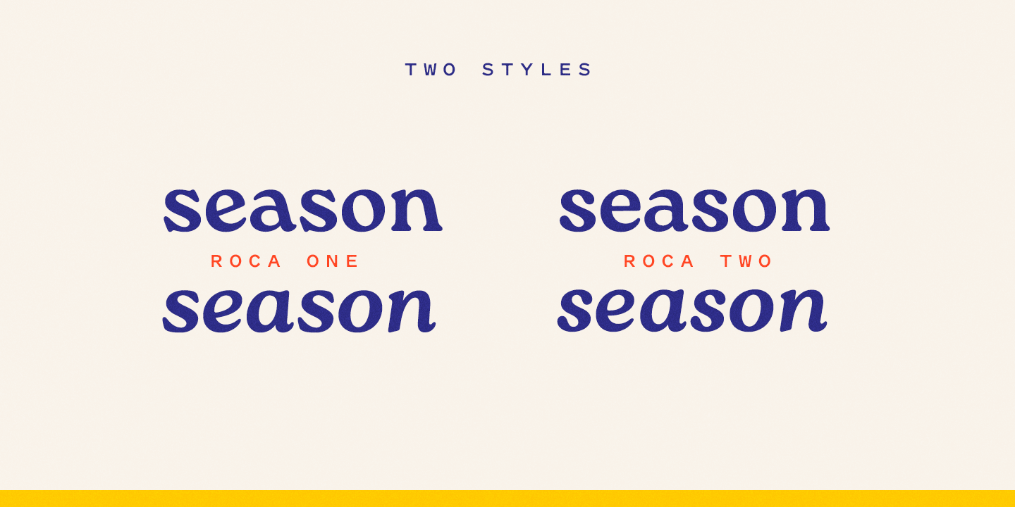 Roca One Regular Font | xFonts.pro