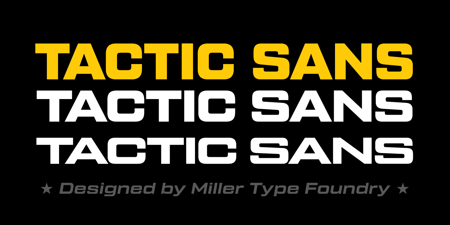 Tactic Sans Extra Extended Bold Font | xFonts.pro