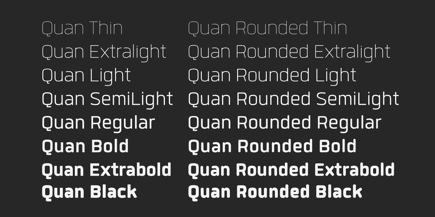 Quan Rounded Regular Font | xFonts.pro