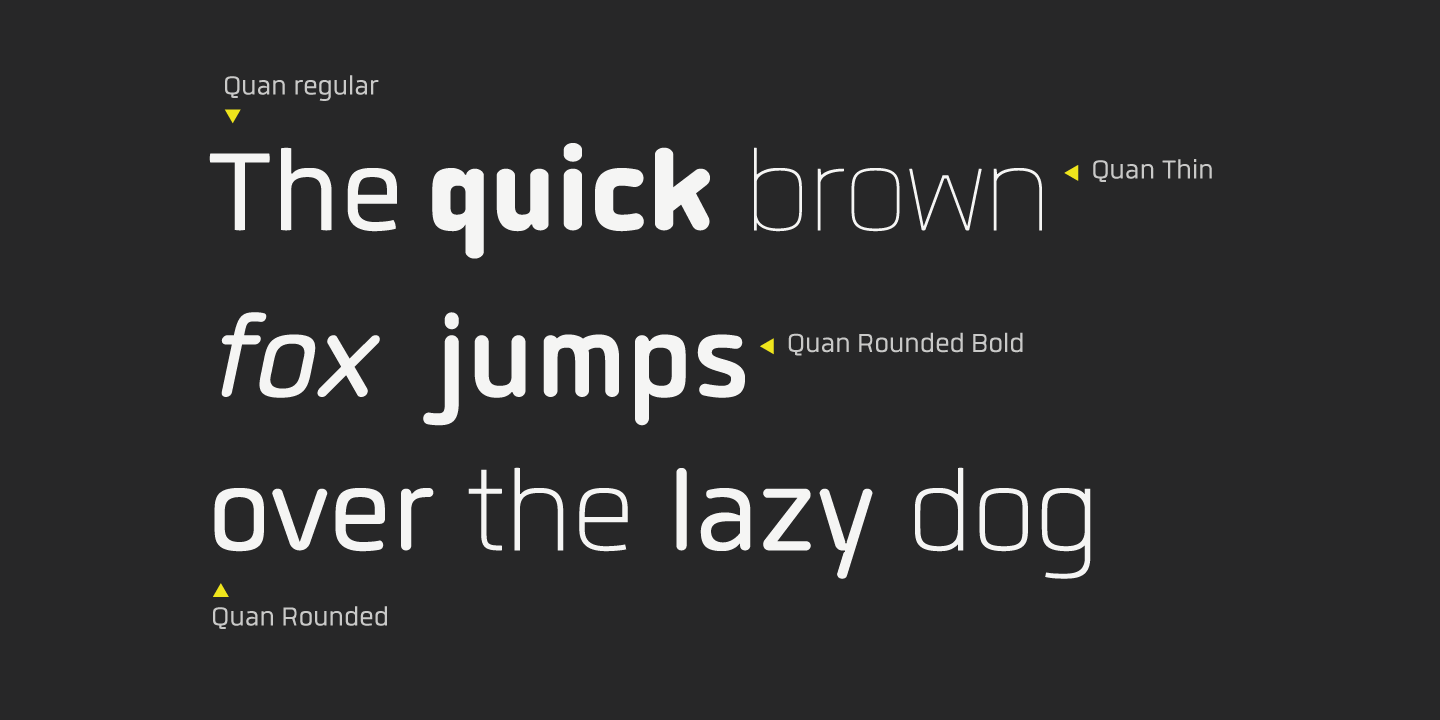 Quan Rounded Regular Font | xFonts.pro