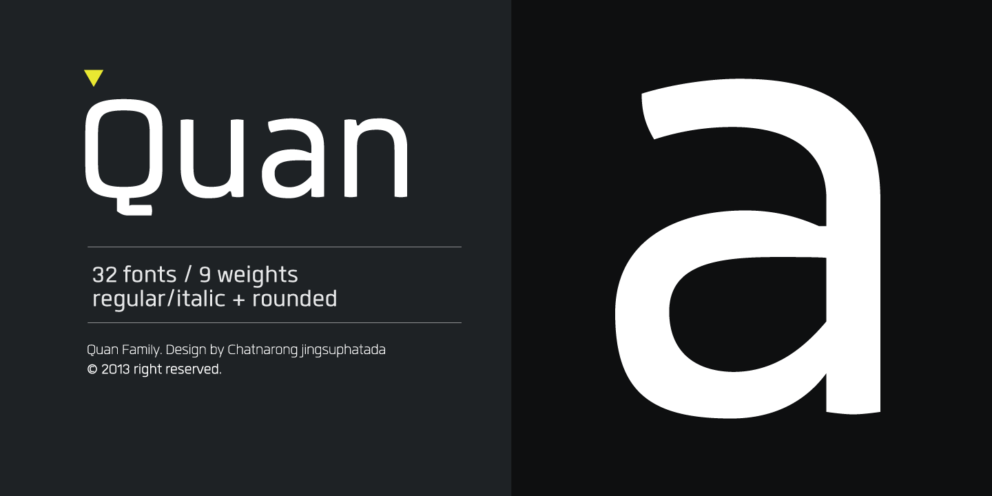 Quan Rounded Regular Font | xFonts.pro