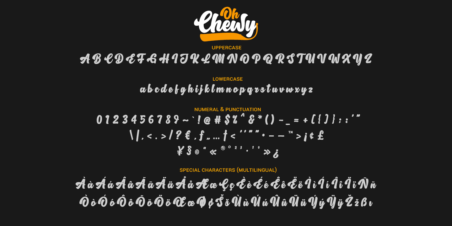 Oh Chewy Regular Font | xFonts.pro