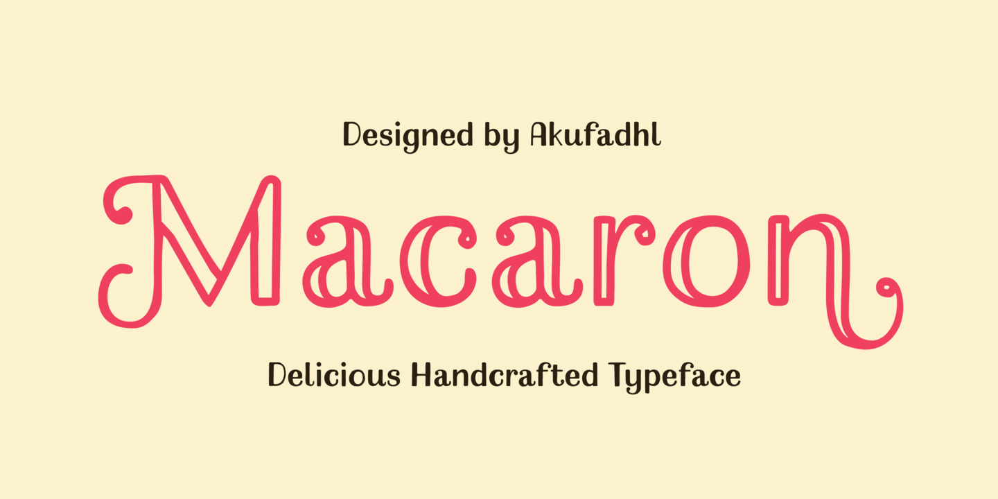 Macaron Outline Font | xFonts.pro