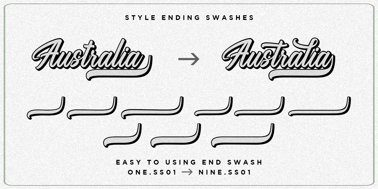 Megatype Script Extrude Font | xFonts.pro