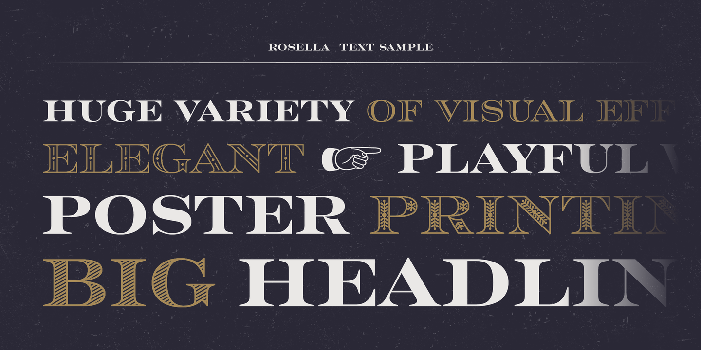 Rosella Solid Font | xFonts.pro