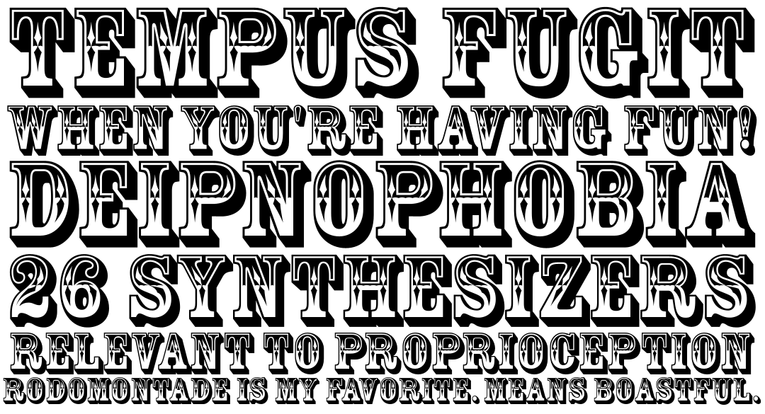 Rosewood Regular Font | xFonts.pro