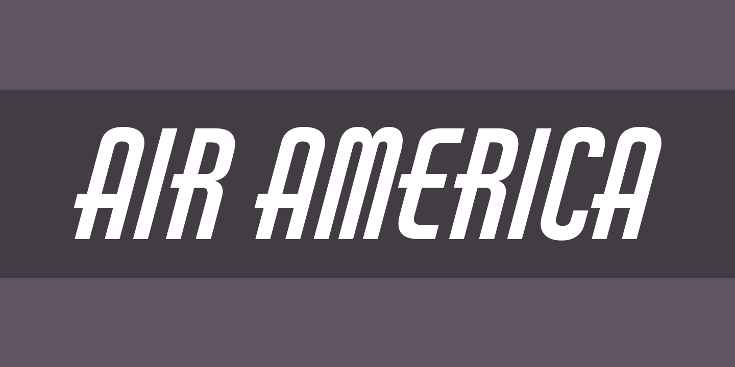 Air America Regular Font | xFonts.pro