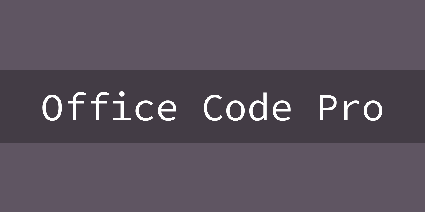 Office Code Pro Light Font | xFonts.pro