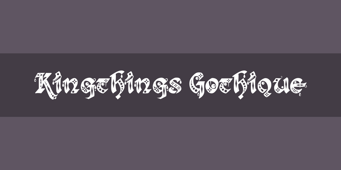 Kingthings Gothique Regular Font | xFonts.pro