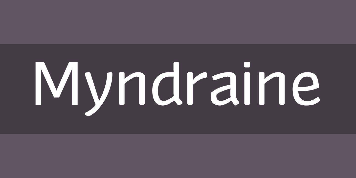 Myndraine Regular Font | xFonts.pro